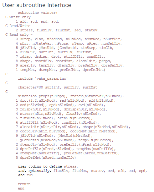 ABAQUS子程序-vuinter(1) | Eren的博客